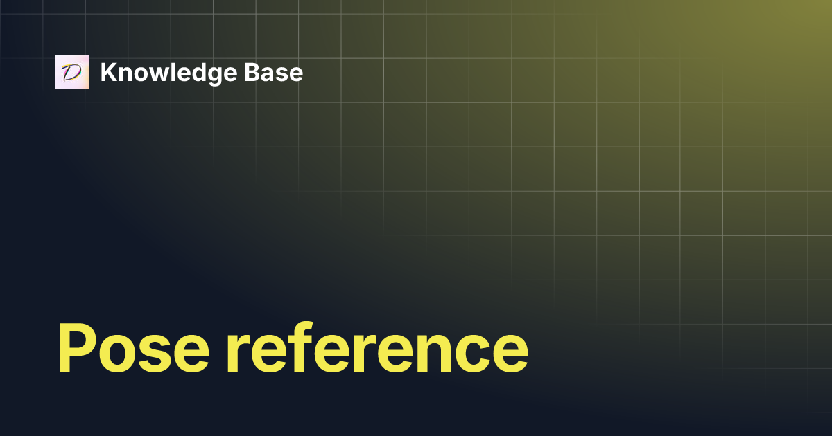 Pose reference | Knowledge Base