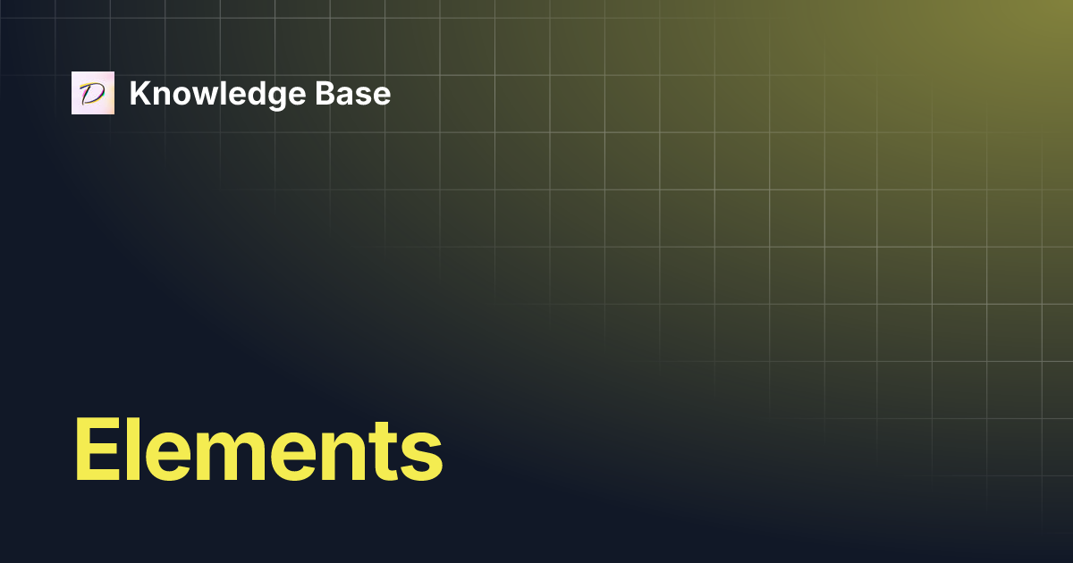 Elements | Knowledge Base